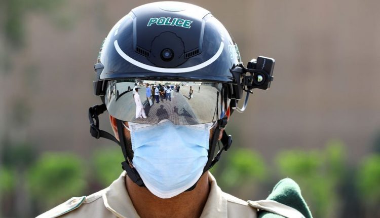 Emirati police deploy smart tech helmets in coronavirus fight