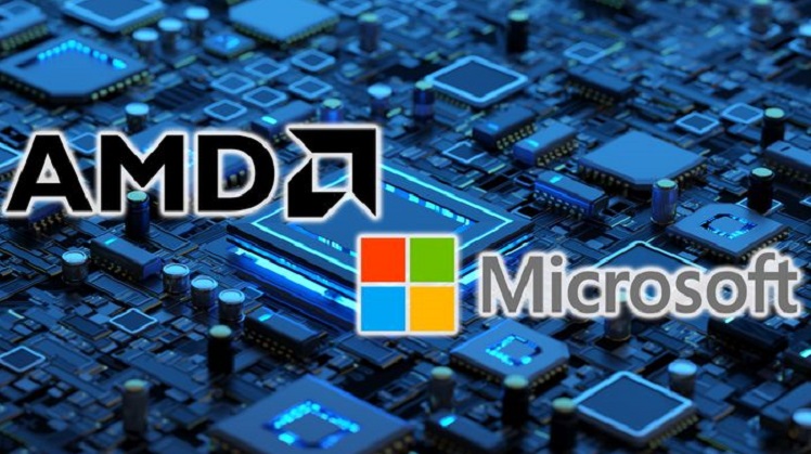 Microsoft Collaboration with AMD to develop chips for AI workloads